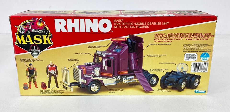 Rhino 1st Issue 1985 Matt Trakker Bruce Sato MASK Kenner Short Masks ...