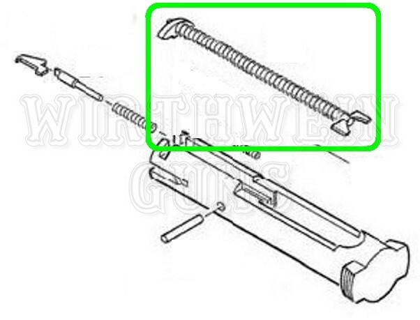 Ruger MK Volquartsen VC3RS Recoil Spring Assembly - For I-IV, 22/45 ...