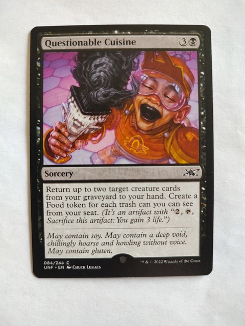 MTG Questionable Cuisine Unfinity 084/244 Regular Common for sale ...