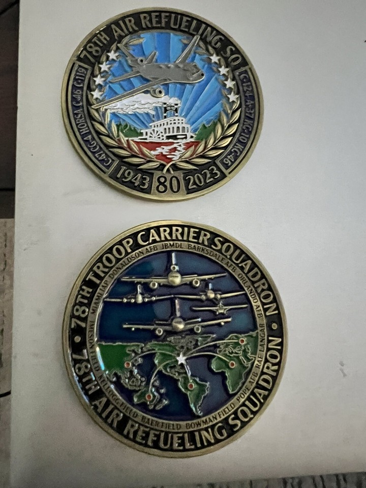 78th Air Refueling Squadron 80th Anniversary Challenge Coin | eBay