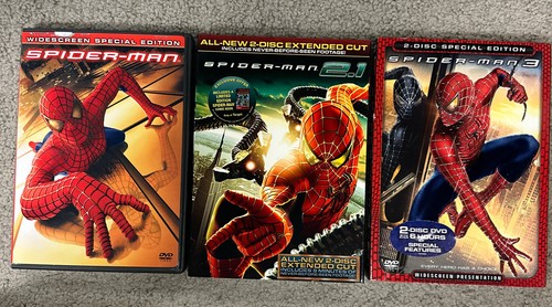 Spider-Man (3) DVD Lot (2-Disc Set Widescreen) Includes #1, #2.1 and #3 ...