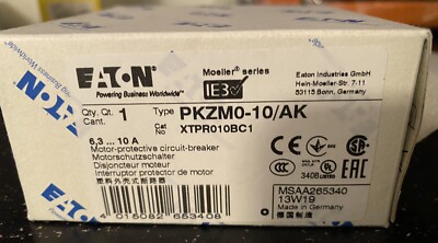 NEW, Eaton - XTPR010BC1 - Manual Motor Protector. 6.3-10A. NEW in Box ...