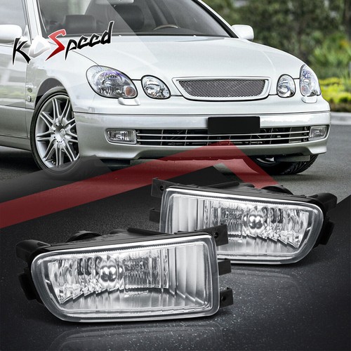 Clear Lens Front Bumper Fog Light Lamps w/Bulb for 98-05 Lexus GS300 ...