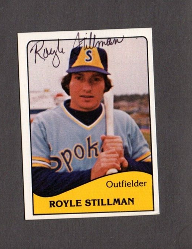 Royle Stillman 1979 TCMA Spokane Indians authentic autographed card | eBay