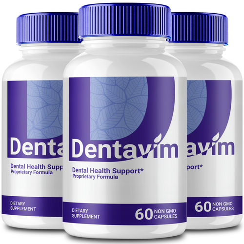 (3 Pack) Dentavim Dental Support Pills for Stronger Teeth & Healthier ...