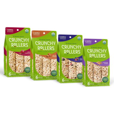 Friendly Grains - Crunchy Rollers - Organic Rice Snacks -Variety, 4 ...