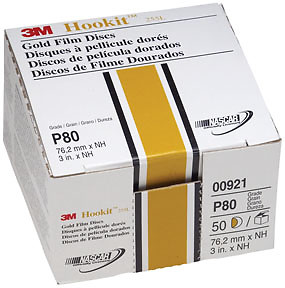 3M 00921 Hookit Gold 3" P80c Grit Disc for sale online | eBay