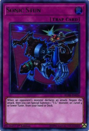 Sonic Stun - BLHR-EN026 - Ultra Rare - 1st Edition - Heavily Played | eBay
