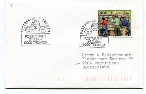 1984 POSTDAGENE I Tromso POSTVERKET Norge Wurmlingen Polar Antarctic ...