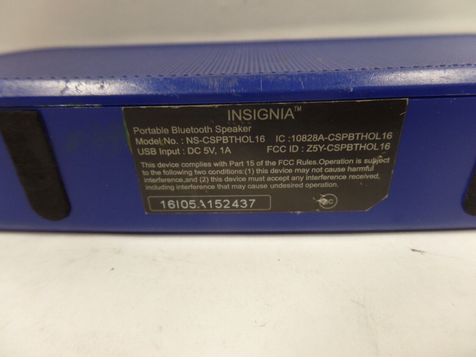Insignia NS-CSPBTHOL16- Wireless Portable Bluetooth Speaker - Blue | eBay