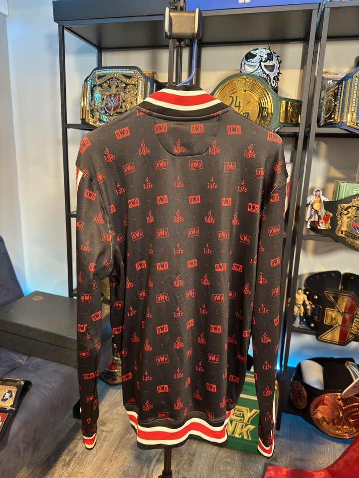 WWE Chalkline NWO RED / BLACK Size Medium Track jacket Wolfpak M WCW ...