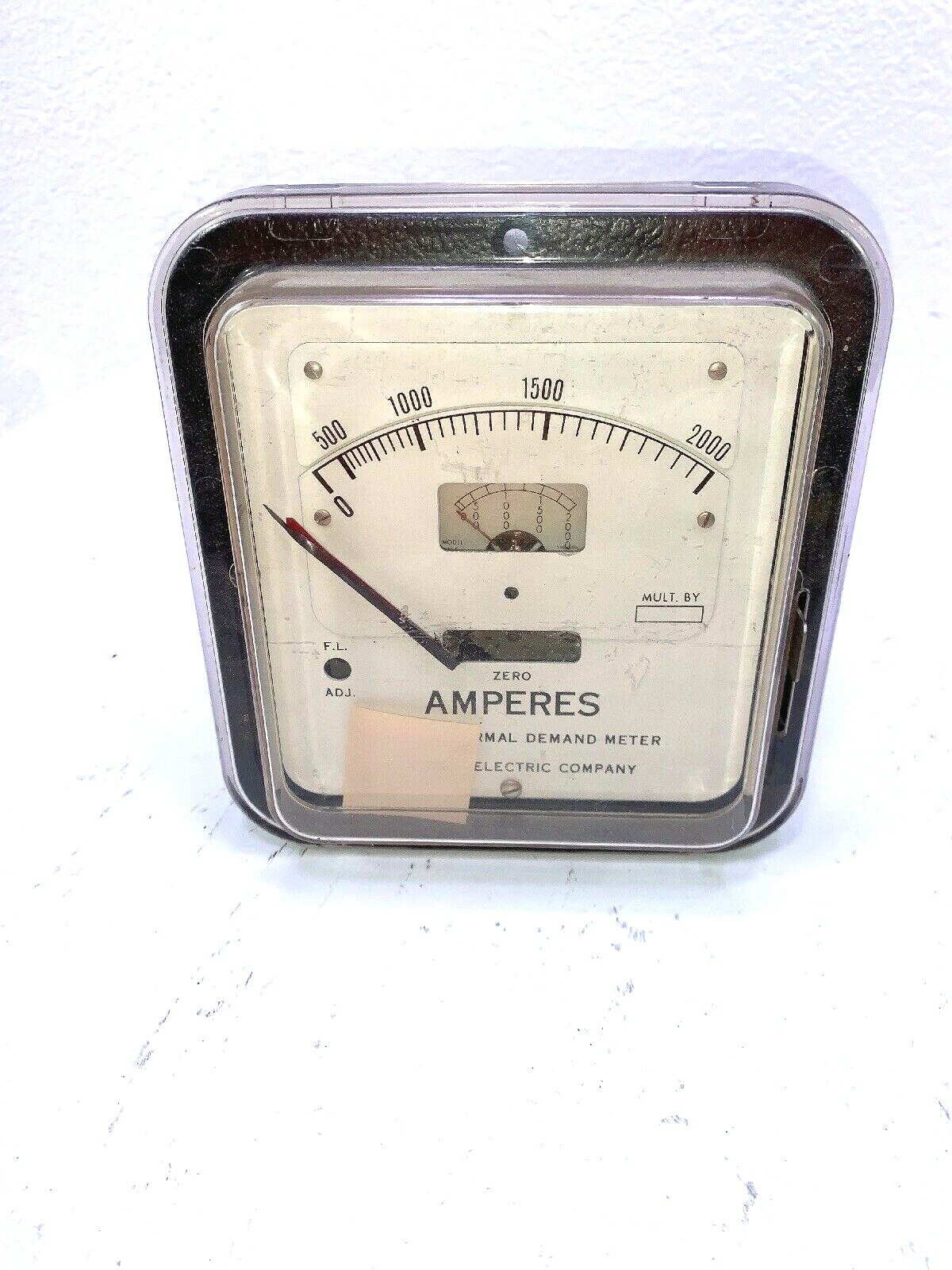 Sangamo Electric, Lincoln Demand Meter, 5 Amps, 0-2000 Amperes, 79036 ...