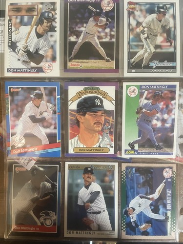 Don Mattingly lot of 9 cards in excellent condition | eBay