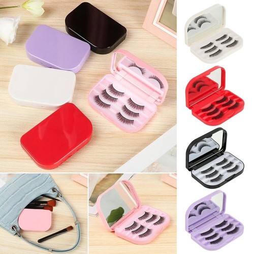 Empty 3 Pairs False Eyelash Box Waterproof Lashes Container Box Women ...