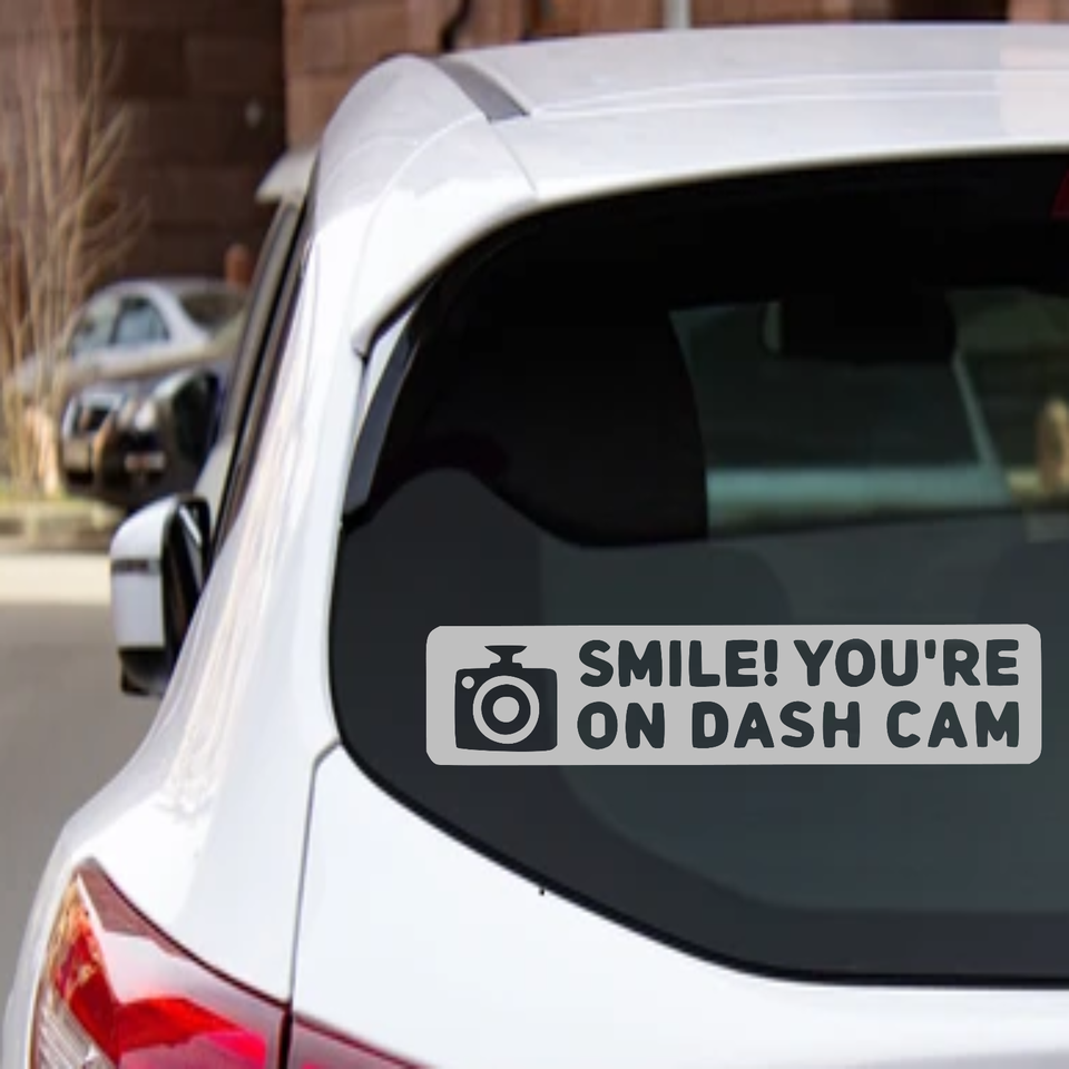 Smile You're On Dash Cam Dashcam Decal Stickers Car Truck Window | eBay