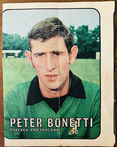 1970 A & BC Football Poster No.12 - Peter Bonetti - Chelsea | eBay