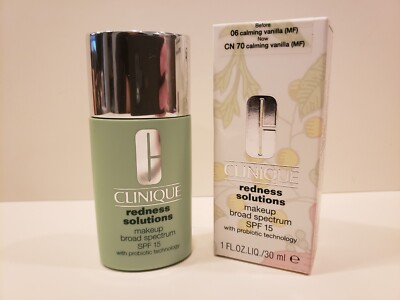 Clinique~ Redness Solution Makeup w/ SPF 15 ~ CN70 Calming Vanilla~1oz ...