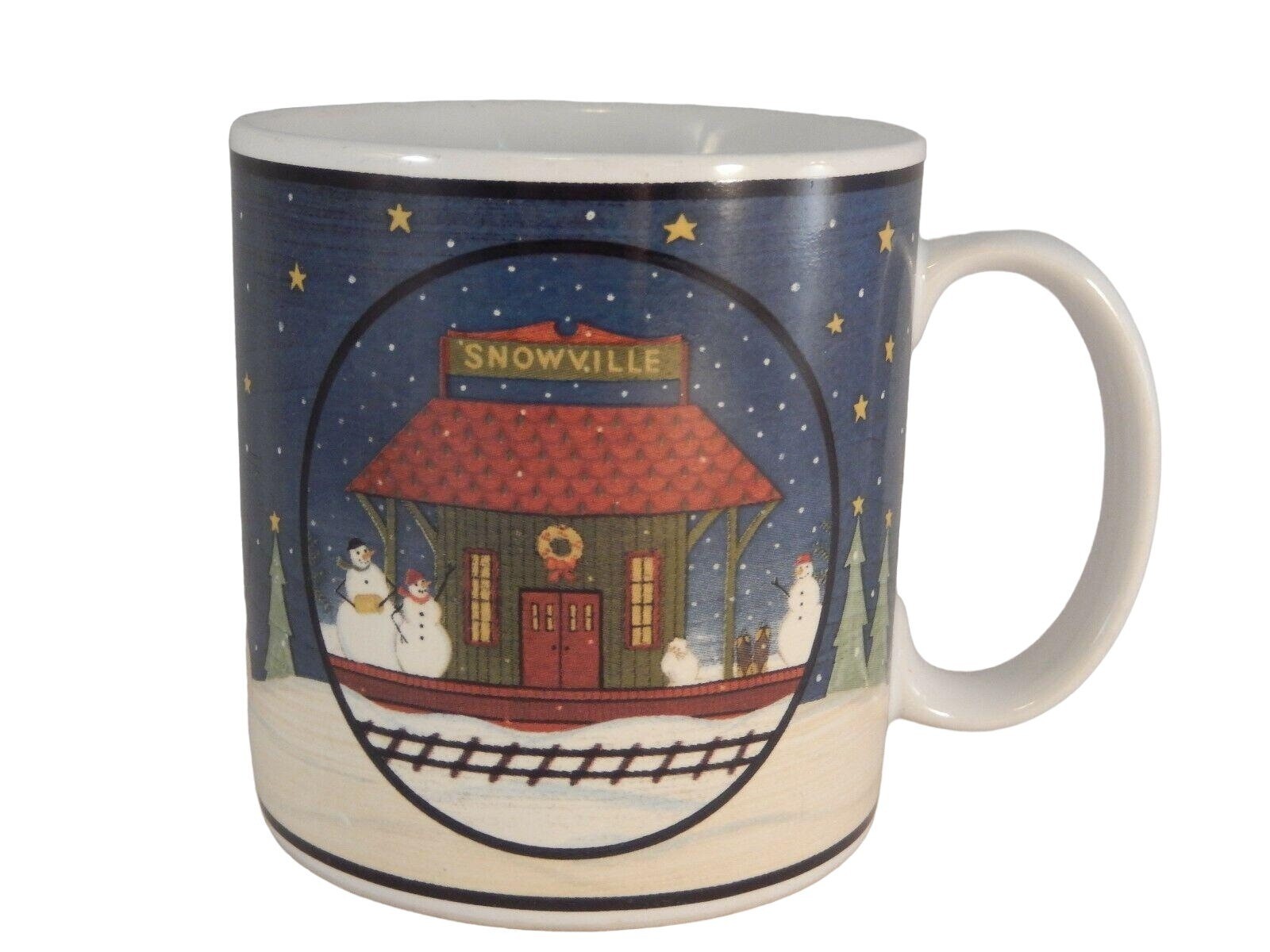 Warren Kimble Coffee Mug Cup Home For The Holidays Snowville Sakura ...