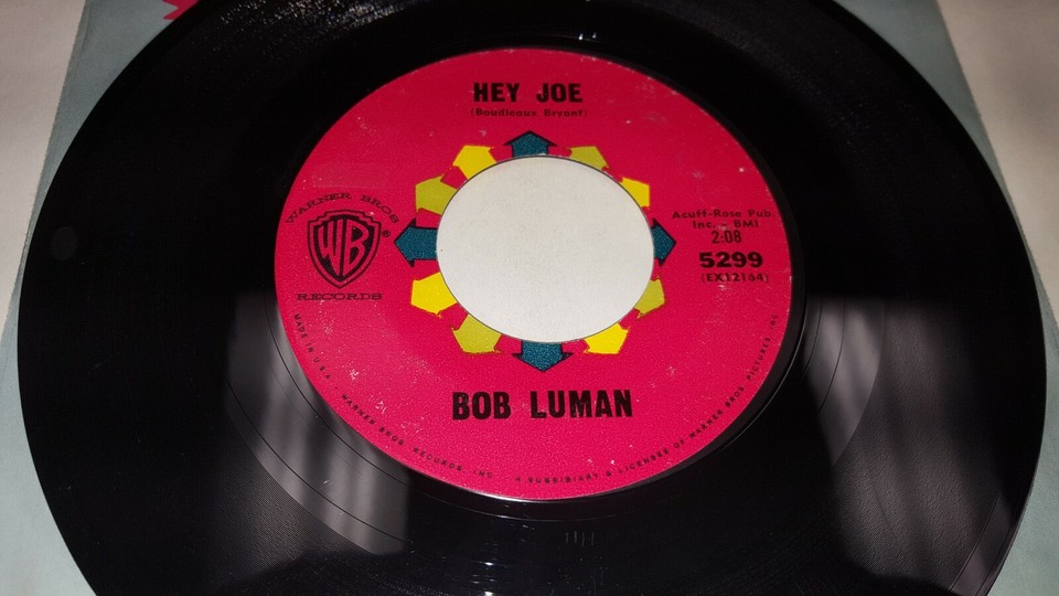 BOB LUMAN The Fool/ Hey Joe 1962 7" 45 Warner Bros. Records 5299 | eBay