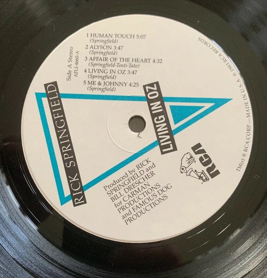 Rick Springfield ‎– Living In Oz [12'' VINYL LP] Ex Con | eBay UK