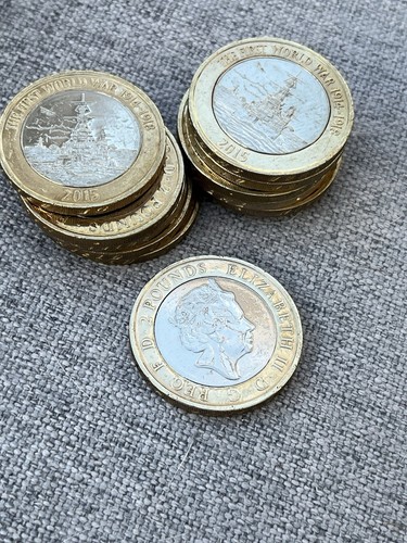2015 The First World War WW1 1914-1918 NAVY £2 TWO POUND COIN UK ...