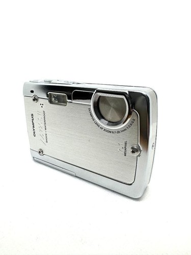 Excellent OLYMPUS Olympus μ 720SW Shiny Silver Compact Digital Camera ...