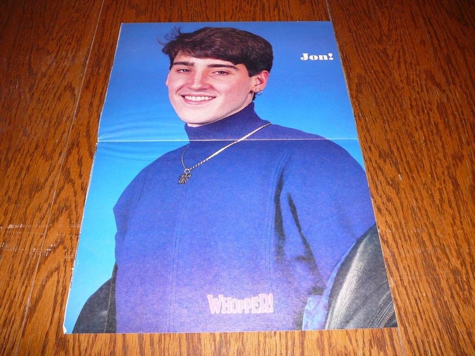 Jordan Knight shirtless poster overalls photo Jonathan Jon centerfold ...