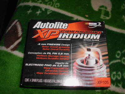 New 4 Pack Autolite Iridium XP Automotive Replacement Spark Plugs XP105 ...