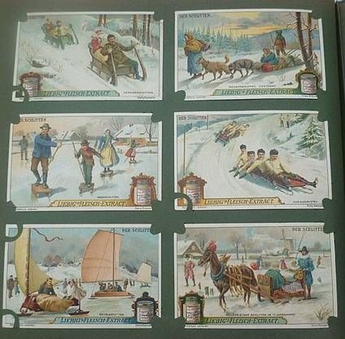 Liebigbilder Serie 859 "Der Schlitten", komplett 1912 (20/ D0234ddd ...
