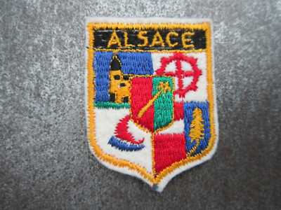Alsace Small Woven Cloth Patch Badge Souvenir Tourist (L21S) | eBay UK