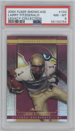 2004 Showcase LARRY FITZGERALD Cardinals LEGACY Rookie 103 RC 42/125 ...