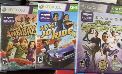 Kinect Xbox 360 Lot Of 3 Adventure Joyride & Sports SEALED NEW | eBay