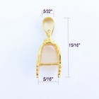 Gold Color Large Filigree Pinch Bails (Pkg of 5-15) Ships from WI, USA ...