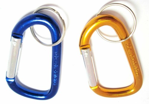 2Pc Aluminium Spring Link Set Handy Carabiner Type Spring Clips ...