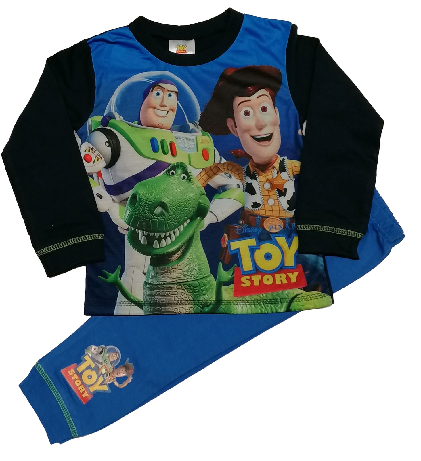 Toy Story Boys Pyjamas Buzz Woody Disney Pjs Kids Sleepwear Sizes 1.5 ...
