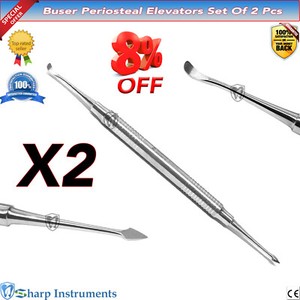 Buser Periosteal Elevators Implant Tissue Grafting Double End Dental ...
