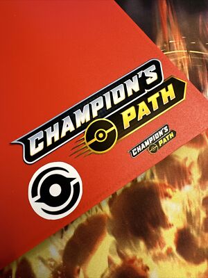 Pokemon Binder Stickers - Champions Path - Inc Set Symbol + Mini Logo ...