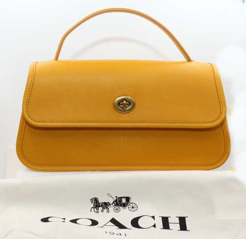 COACH Buy Now Turnlock Clutch Crossbody Yolk NEW WIth Tag #89702 ~ Sold ...