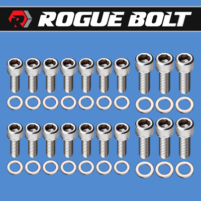 AMC / JEEP V8 OIL PAN BOLTS STAINLESS STEEL KIT 290 304 343 360 390 401 ...