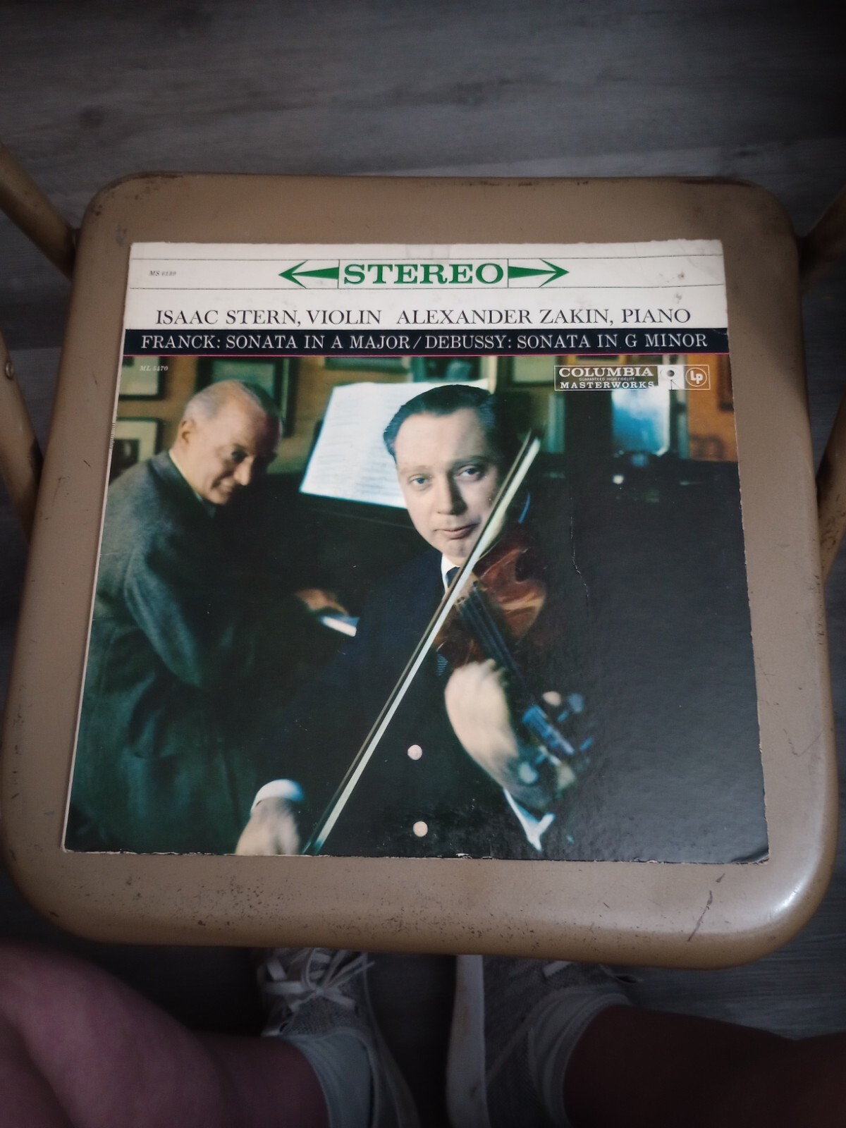 ISAAC STERN Violin ALEXANDER ZAKIN Piano SONATA In G Minor LP VINYL VG ...