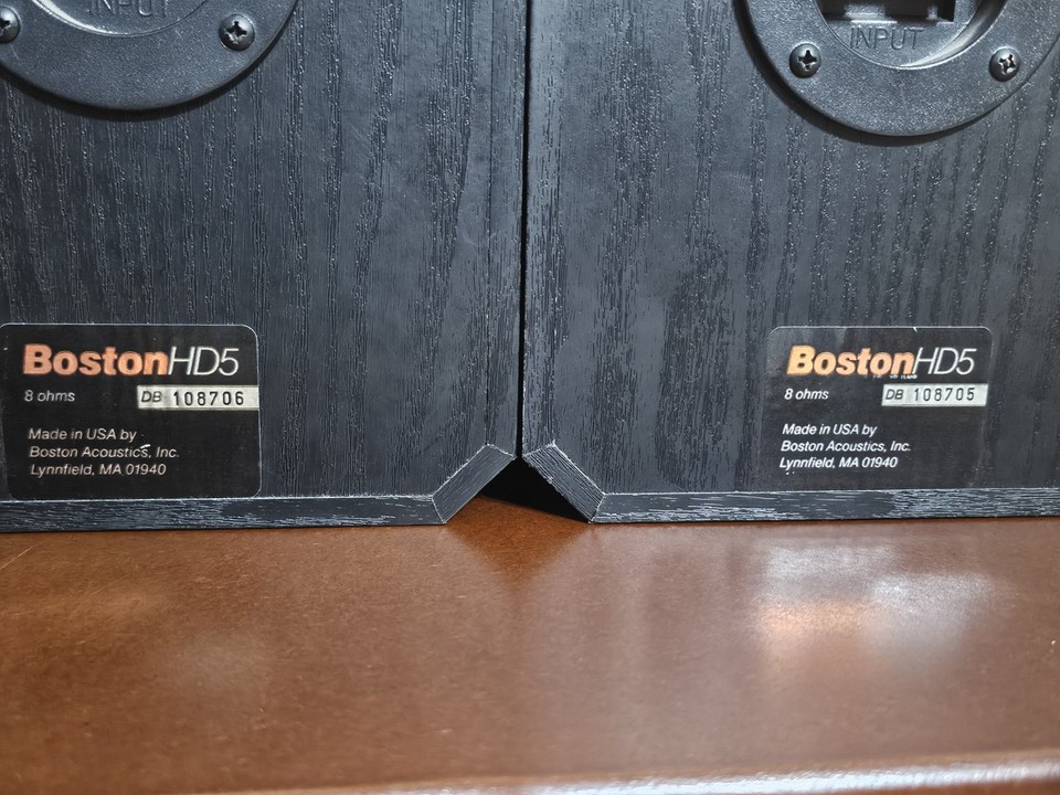 Boston Acoustics HD5 Bookshelf Speakers (Pair) Black | eBay