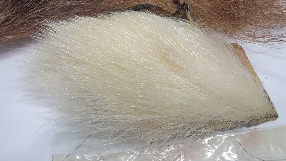 Vintage Polar Bear & Moose Mane Fly Tying Material or Crafts | eBay