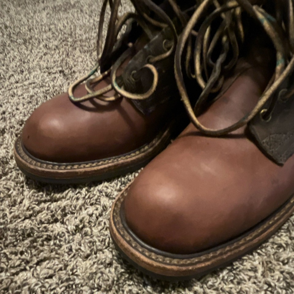 Whites Boots Brown Leather 2 tone LoggerLace-Up , Custom tailored | eBay