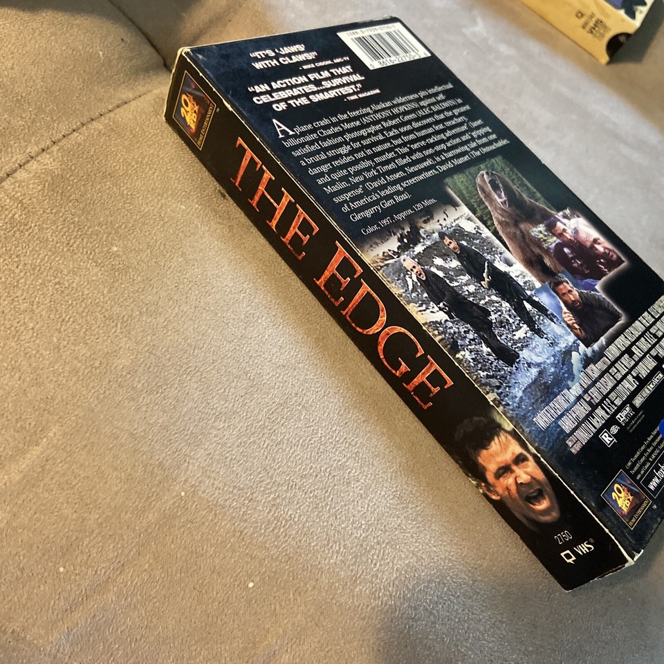 The Edge VHS Movie Vintage 1998 Anthony Hopkins & Alex Baldwin ...