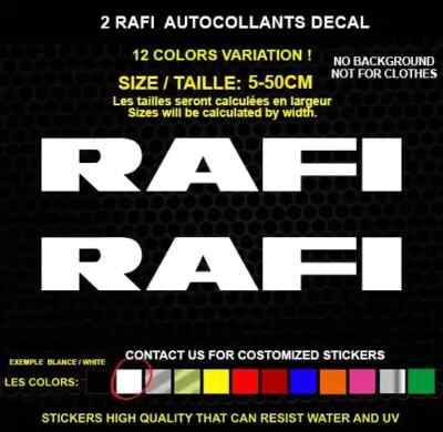 2 RAFI autocollant Véritable decal autocollant STICKERS IMPERMÉABLE | eBay