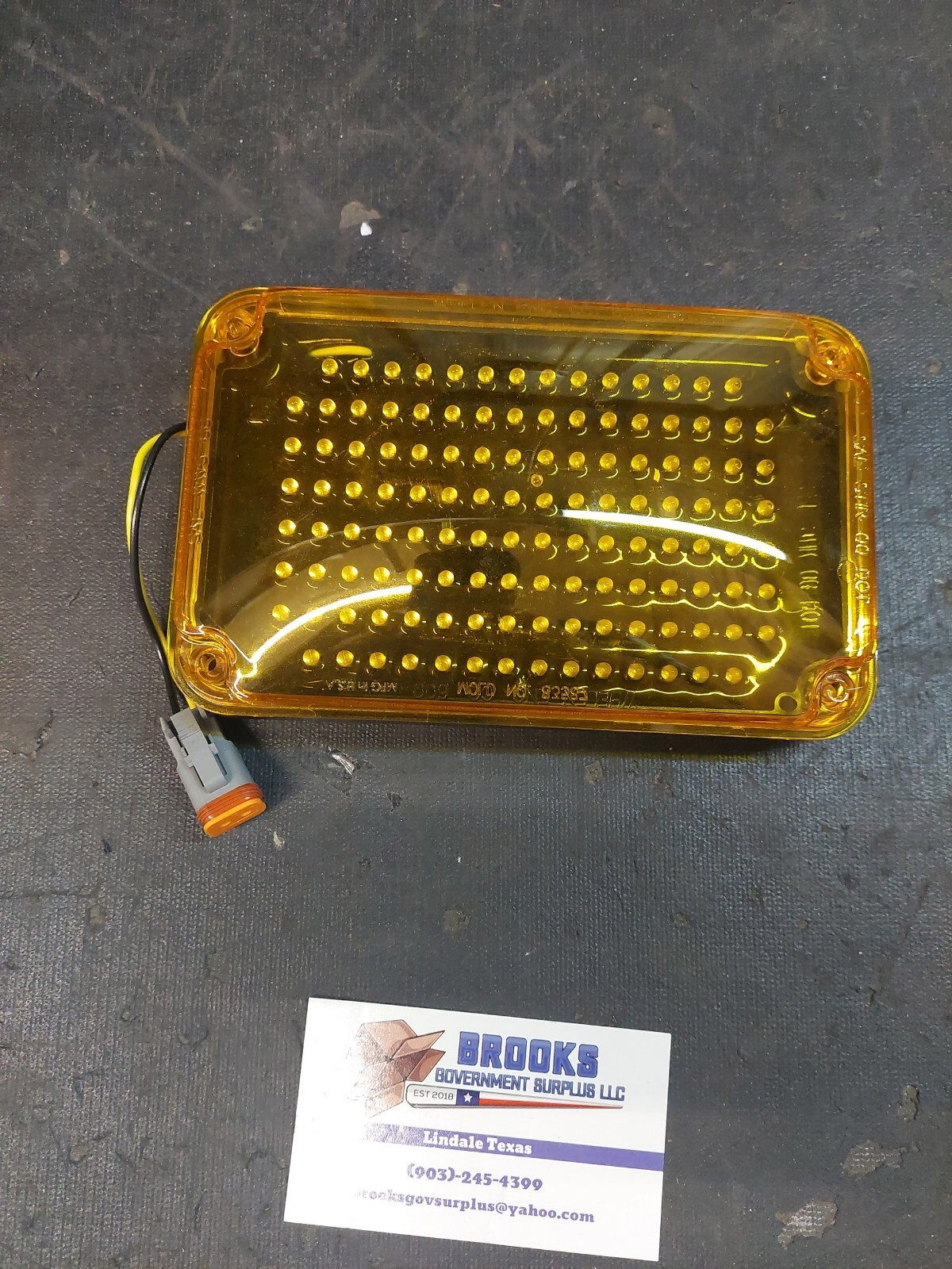 One WHELEN 600 Series AMBER LED Module T/A 02-038346051T Steady Burn ...