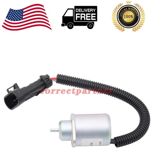 6670602 12 Volt Fuel Shutoff Solenoid Valve Fit for Bobcat 463 553 S70 ...