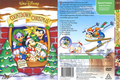 739 AA NEW SEALED DVD REGION 4 DISNEY COUNTDOWN TO CHRISTMAS | eBay ...