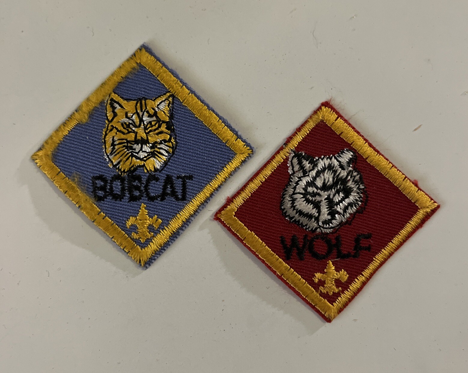 Vintage BSA Cub Scouts Wolf & Bobcat Patches 1.5" | eBay