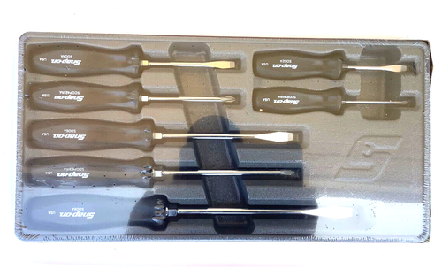 New Snap-on™ Dark Titanium Grey Hard Handled 7-piece Screwdriver Set ...